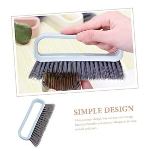 Gogogmee Cleaning Brush Car Washing Hand Broom Home Carpet Cleaner Floral Fixation Base Cleaning Tool Hair Bath Heavy Duty Cleaner Floor Scrubbers Pp Blue