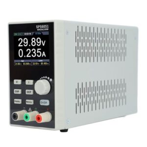 dc power supply 60v, programmable low noise fanless 5a 1ch 2.8in lcd usb with overvoltage and overcurrent curve monitoring for bench (us plug)