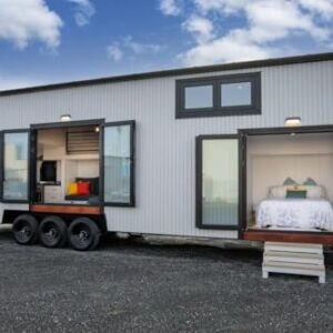 Double Story Modern Modular prefab Tiny Home House for Adults to Live in, prefabricated House Shipping Container Home Water Resistant Fully Customizable Color, prefab Expandable House