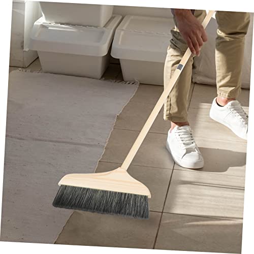 Healeved Wooden Long Handle Broom Sofa Sweeping Broom Liquids Broom Rv Broom House Broom Heavy Duty Broom Floor Sweeping Broom Lawn Concrete Broom Telescoping Broom Dust Brooms Bristle Hair