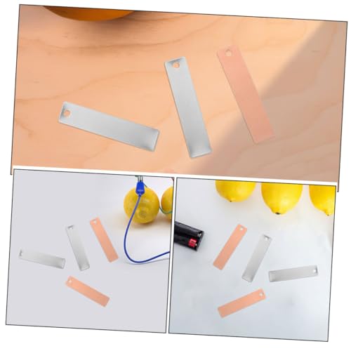 JOINPAYA 8 Pairs Fruit Battery Experiment Supplies Copper Zinc Strip Zinc DIY Fruit Battery Materials Electrode Strip for Electroplating