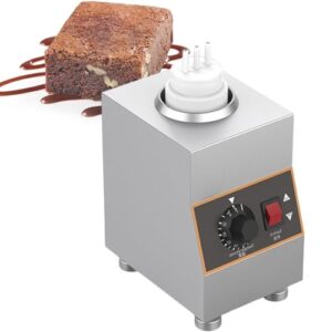 hytrdjkdf electric sauce warmer, 1/2/3/4 grids hot fudge bottle warmer, jam heat preservation machine, 86-185°f adjustable(1bottle)