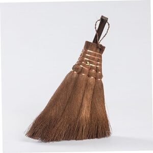 SOESFOUFU Household Cleaner Small Natural Whisk Broom Mini Whisk Sweeping Whisk Hand Broom Small Whisk Broom Household Brooms Mini Broom Mini Straw Broom Desktop Cleaning Tools Wooden