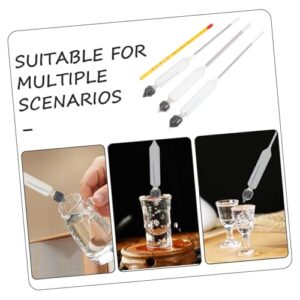 FUNOMOCYA 3pcs Alcohol Meter Hydrometer Wine Testing Meter Alcohol Tester Alcoholmeter Alcohol Measuring Tools Home Alcohol Test Alcohol Percentage Tester Thermometer Wine Meter Glass