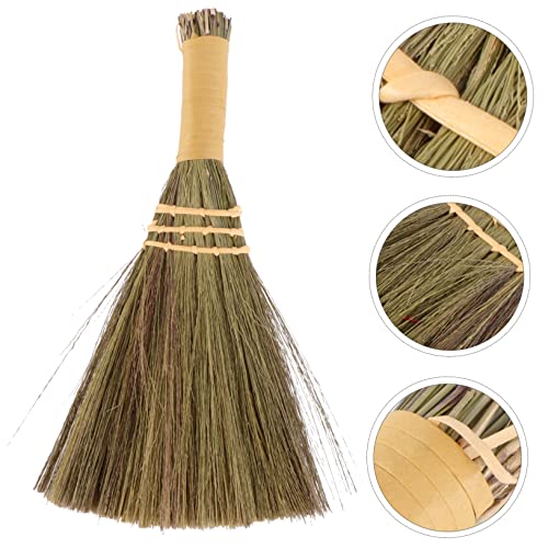 Healeved 1pc Miscanthus Small Broom Table Hand Broom Easter Rabbit Ear Car Sofa Sweeping Broom Sweeping Broom Sofa Floor Cleaning Broom Mini Dreses Cleaning Supplies Copper Wire Khaki