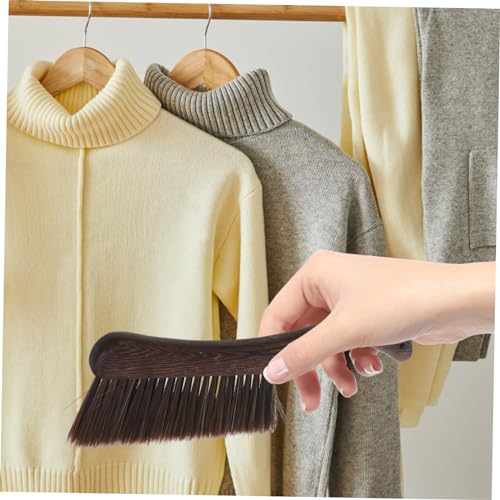 KOMBIUDA 2pcs Bed Brush Broom Car Brush Furniture Brush Keyboard Brush Cleaning Scrub Brush Whisk Broom Window Cleaning Brush Small Broom Wooden Cleaning Brush Car Cleaning Brown