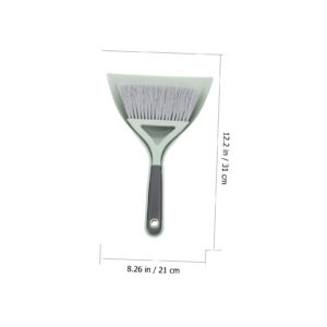 1 Set Broom Dustpan Keyboard Cleaning Brush Table Cleaning Tool Small Dust Pans Desktop Cleaning Broom Kitchen Desktop Dustpan Home Cleaning Accessory Cleaning Kit Plastic Green SOESFOUFU