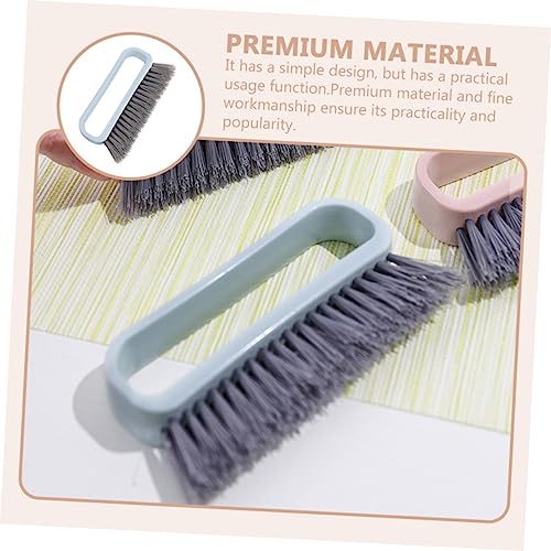 Gogogmee Cleaning Brush Car Washing Hand Broom Home Carpet Cleaner Floral Fixation Base Cleaning Tool Hair Bath Heavy Duty Cleaner Floor Scrubbers Pp Blue