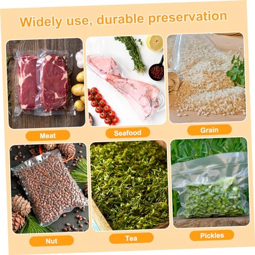 Mikinona 5 Rolls Pa Sous Vide Bags White Bye Food Vacuum Seal Bags Vacuum Food Sealer Bags Food Preservation Bag