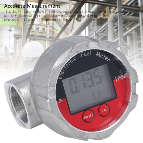 Digital Meter High Accuracy LCD Display for Gasoline Water 20MPa Maximum Pressure