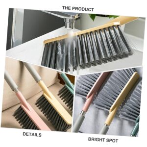 3pcs Sweeping Brush Handheld Bed Broom Cleaning Dust Removing Brush Furniture Dusting Bristles Handheld Broom Carpet Brush Handheld Bed Brush Dusting Clean Brush Stainless Steel COOLHIYA