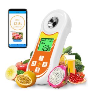 YINMIK Brix Refractometer & Food pH Meter with pH Calibration Solution