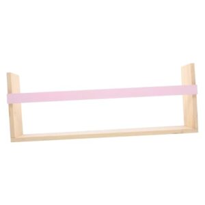 osolady wall-mounted floating shelf pink wood floating shelves for wall decor wall holder storage holder