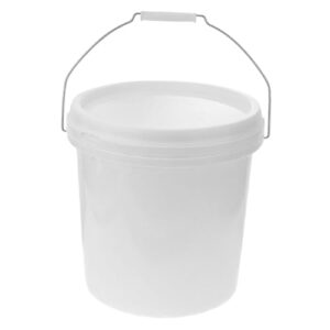 soesfoufu plastic bucket white pails with lid water pail container industrial storage bucket scientific bucket heavy duty bucket paint buckets empty paint cans puke bucket paint pail