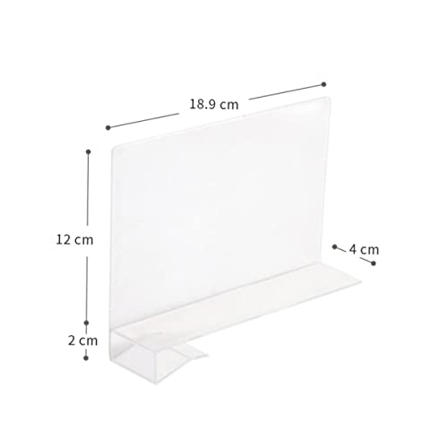 TOGEVAL 4pcs Partition Plate Clear Shelf Closet Shelves Separators Shelf Dividers Closet Partition Separator Storage Bookshelf Drawer Organizer Adjustable Cabinet Shelf Pp Transparent