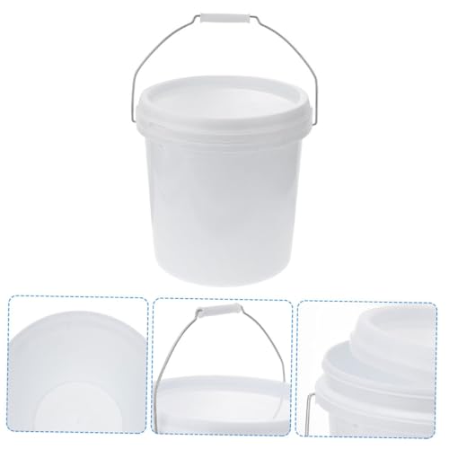 SOESFOUFU Plastic Bucket White Pails with Lid Water Pail Container Industrial Storage Bucket Scientific Bucket Heavy Duty Bucket Paint Buckets Empty Paint Cans Puke Bucket Paint Pail