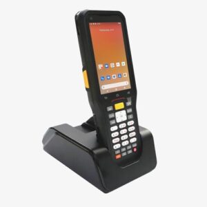 Rugged Android Handheld PDA Warehouse Inventory Barcode Scanner, Integrated Zebra 2D Scan Engine, Physical Keypad, GPS, WiFi & 4G for WMS & Logistics & Charge Dock