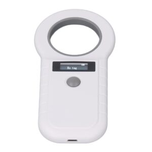 Pet Chip Scanner, Microchip Cat Feeder Microchip Scanner with Dual Frequency Chip Portable Pet Tag Reader, Rechargeable Animal Tag Scanner, Pet Microchip Tag Reader for Pet