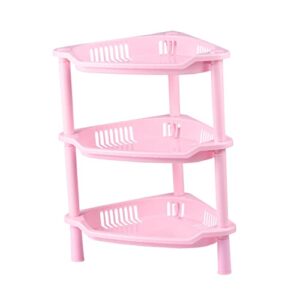 musisaly 3 pink corner shelf organizer storage shelf rack bathroom shelves desk stand rack