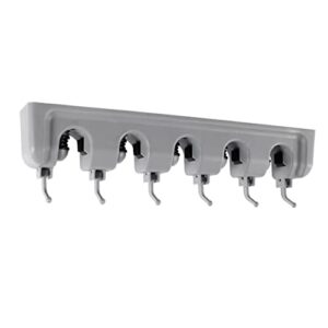 cabilock storage rack umbrella storage mounted hooks wall mounted shelves for storage wall mount clothes rack broom holder mop hanger mop gripper mounted holder dark grey