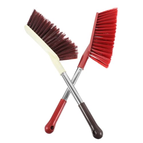 Hohopeti 2pcs Soft Brush Cleaning Hand Whisk Broom Furniture Clothes Broom Dusting Brush Hair Broom Brush Bench Fireplace Duster Car Hand Broom Counter Duster Hand Brush Bed Couch Broom Abs