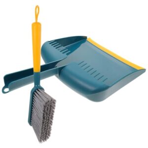 orfofe 1 set kitchen broom fireplace broom mini broom short handle broom soft bristle broom shovel brush combination mini dustpan cleaning broom small dustpan tiny brush dustpan pp green