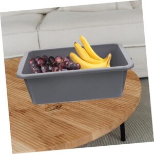 Levemolo 3pcs Restaurant Bowl Storage Box Dishpan Basin Tub Meat Prep Tub Dishwashing Tubs Utility Tub Wash Basin Tub Commercial Tote Tubs Rectangle Utility Dish Tub Storage Bins Pp Grey