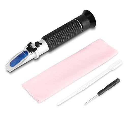 Alcohol Refractometer, Professional Handheld Alcohol 0-80% Test Refractometer Tester Meter Measure Instrument