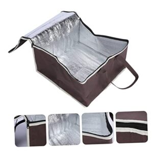 Hoement Cake Packing Bag Insulated Groceries Bag Grocery Shopping Bags for Groceries Tote Lunch Bag Insulated Bag Lunch Bag Insulated Pizza Bags for Food Deliveries Coffee Non-Woven Fabric