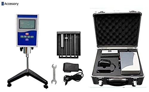 VTSYIQI Rotary Viscometer Rotational Viscosity Meter Digital Rotary Viscometer Fluidimeter with Test Range 1~100000mPa.s 4 Rotor Viscosity Measurement