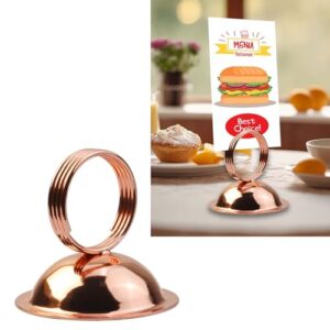 Elegant Metal Table Number Holders Unqiue Stand Rack Practical Wire Picture Holders For Tabletop Use In Event