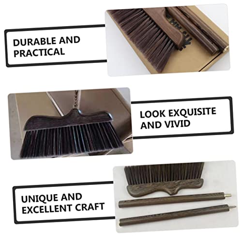 Gogogmee Home Use Broom Clean Brush Dustpan Household Home Cleaning Equipment Kitchen Cleaning Broom Sweeping Trash Thick Broom Floor Brooms Handle Cleaning Broom Sweeper Sweep Broom Wooden