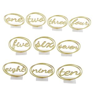 pretyzoom 10pcs acrylic seat number golden acrylics wedding sign table numbers restaurant table number geometric table number wedding table signs circular dining table garland for table