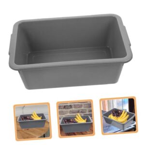 Levemolo 3pcs Restaurant Bowl Storage Box Dishpan Basin Tub Meat Prep Tub Dishwashing Tubs Utility Tub Wash Basin Tub Commercial Tote Tubs Rectangle Utility Dish Tub Storage Bins Pp Grey