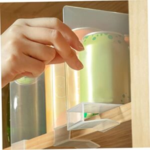 TOGEVAL 4pcs Partition Plate Clear Shelf Closet Shelves Separators Shelf Dividers Closet Partition Separator Storage Bookshelf Drawer Organizer Adjustable Cabinet Shelf Pp Transparent