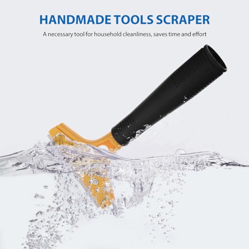 Levemolo 1pc Plastic Tile Cleaning Scraper Steel Glass Scraper Tool Cleaning Tool Glass Scraper