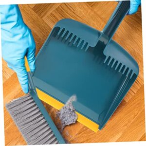 ORFOFE 1 Set Kitchen Broom Fireplace Broom Mini Broom Short Handle Broom Soft Bristle Broom Shovel Brush Combination Mini Dustpan Cleaning Broom Small Dustpan Tiny Brush Dustpan Pp Green