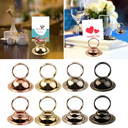 Elegant Metal Table Number Holders Unqiue Stand Rack Practical Wire Picture Holders For Tabletop Use In Event