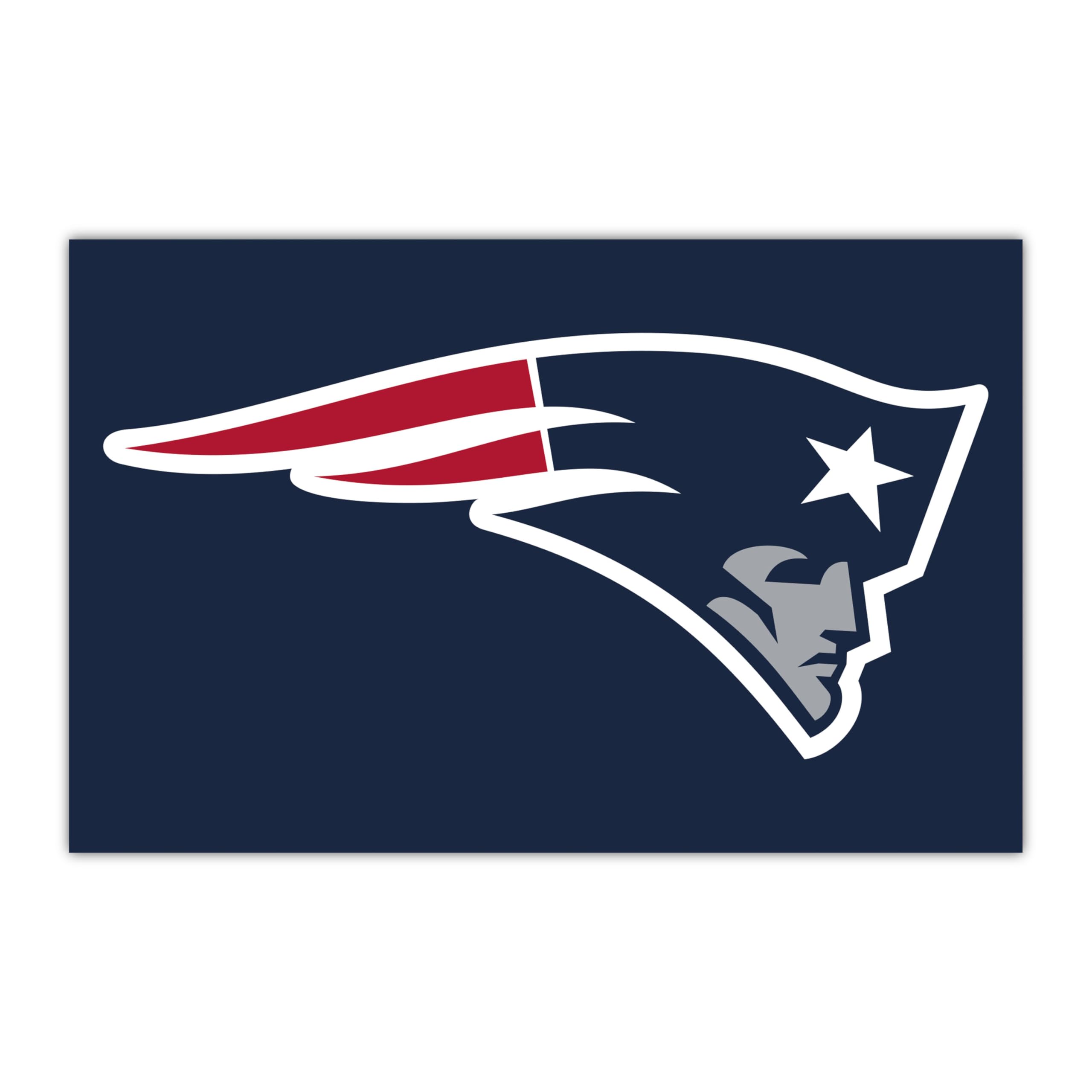 FANMATS 31674 NFL - New England Patriots HiDef Rookie Mat|Primary Logo|18 x 30 inches