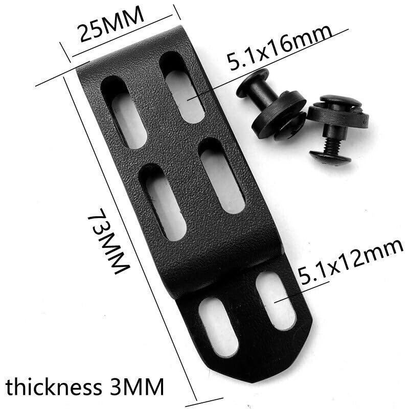 10 Sets Kydex Clips, Deep Carry Waist Clip Fit for K Sheath, Knife Case DIY Making Replacement Accessory