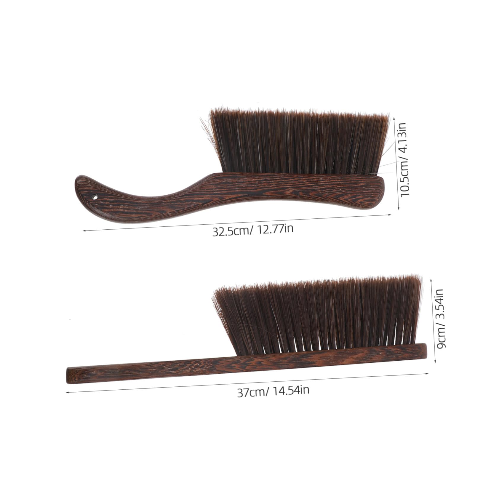 SOESFOUFU 2pcs Bathroom Cleaning Tools Bed Brush Bench Brush Couch Cleaning Brown