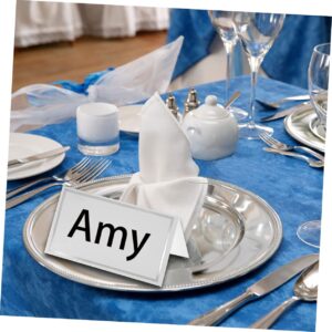 AUTSUPPL 100pcs Seat Card Place Cards for Wedding Dinner Place Cards Wedding Place Card Folded Place Cards Wedding Table Card Foldable Kitchen Table Party Reserved Cards Blank Cards Paper