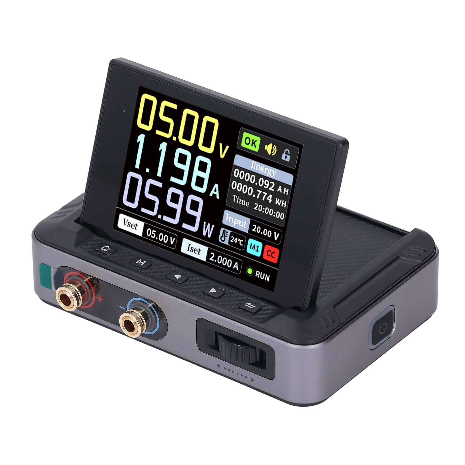 Portable DC Regulated Power Supply, 0-30V 0-5A 0-150W Output, HD Color Screen, PD and QC Support, Multiple Safety Protections, Stable Output, for Maintenance and Debugging Tasks