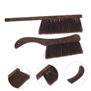 SOESFOUFU 2pcs Bathroom Cleaning Tools Bed Brush Bench Brush Couch Cleaning Brown