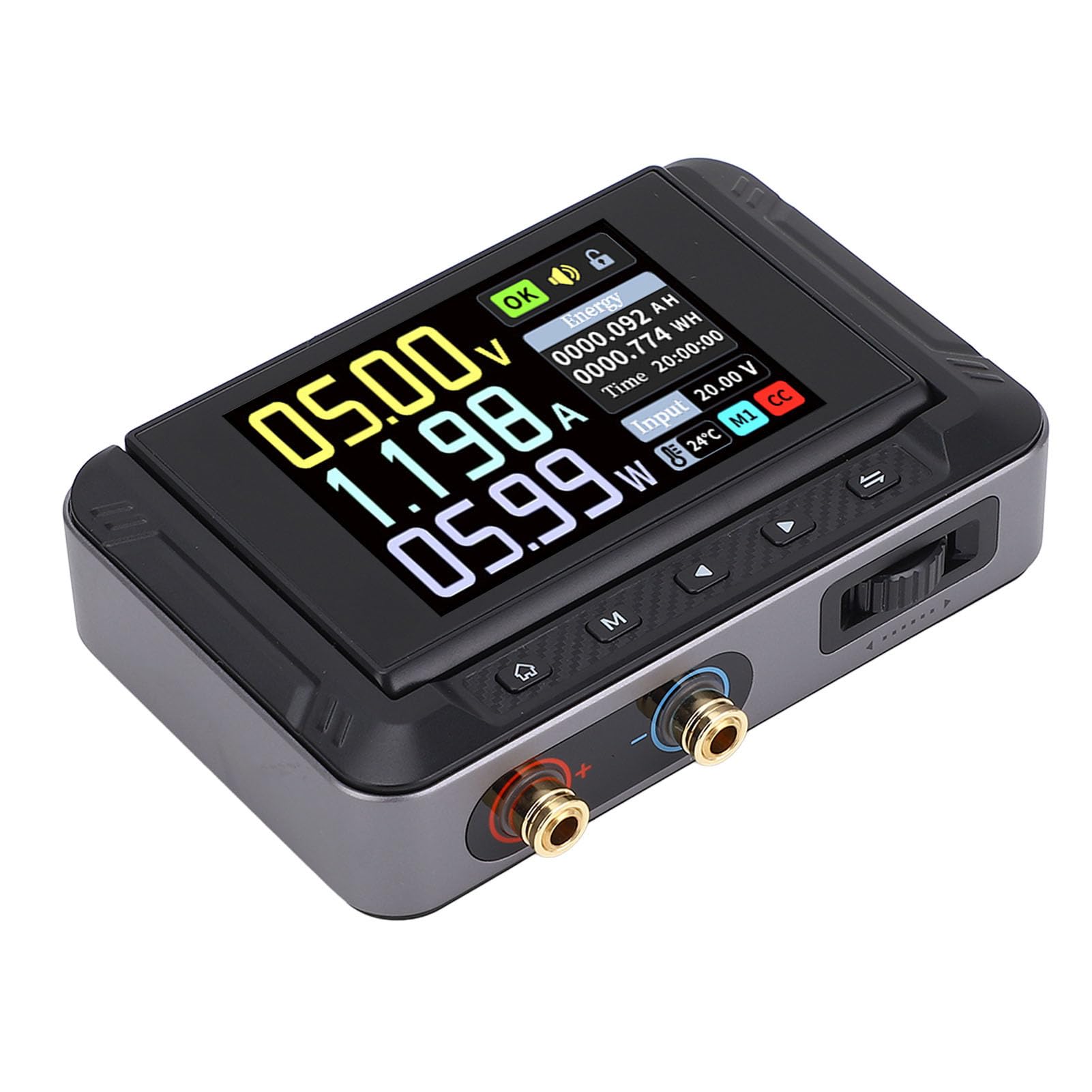 DC Power Supply, Adjustable Digital Display Portable Switching Power Supply Regulator 30V 5A Output,for CNC Machining with HD IPS Color Screen (US Plug)