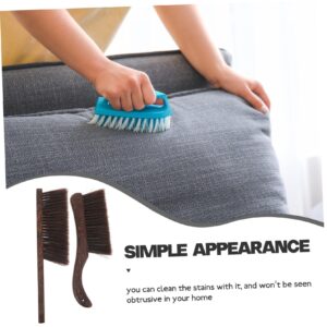 SOESFOUFU 2pcs Bathroom Cleaning Tools Bed Brush Bench Brush Couch Cleaning Brown