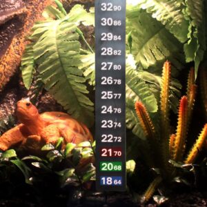 Aquarium Thermometer, Water Temperature Thermometer Fish Tank Thermometer Amphibian and Reptile Thermometer Sticker Aquarium Temperature Sticker Strip Stick On for Fish Tank Home