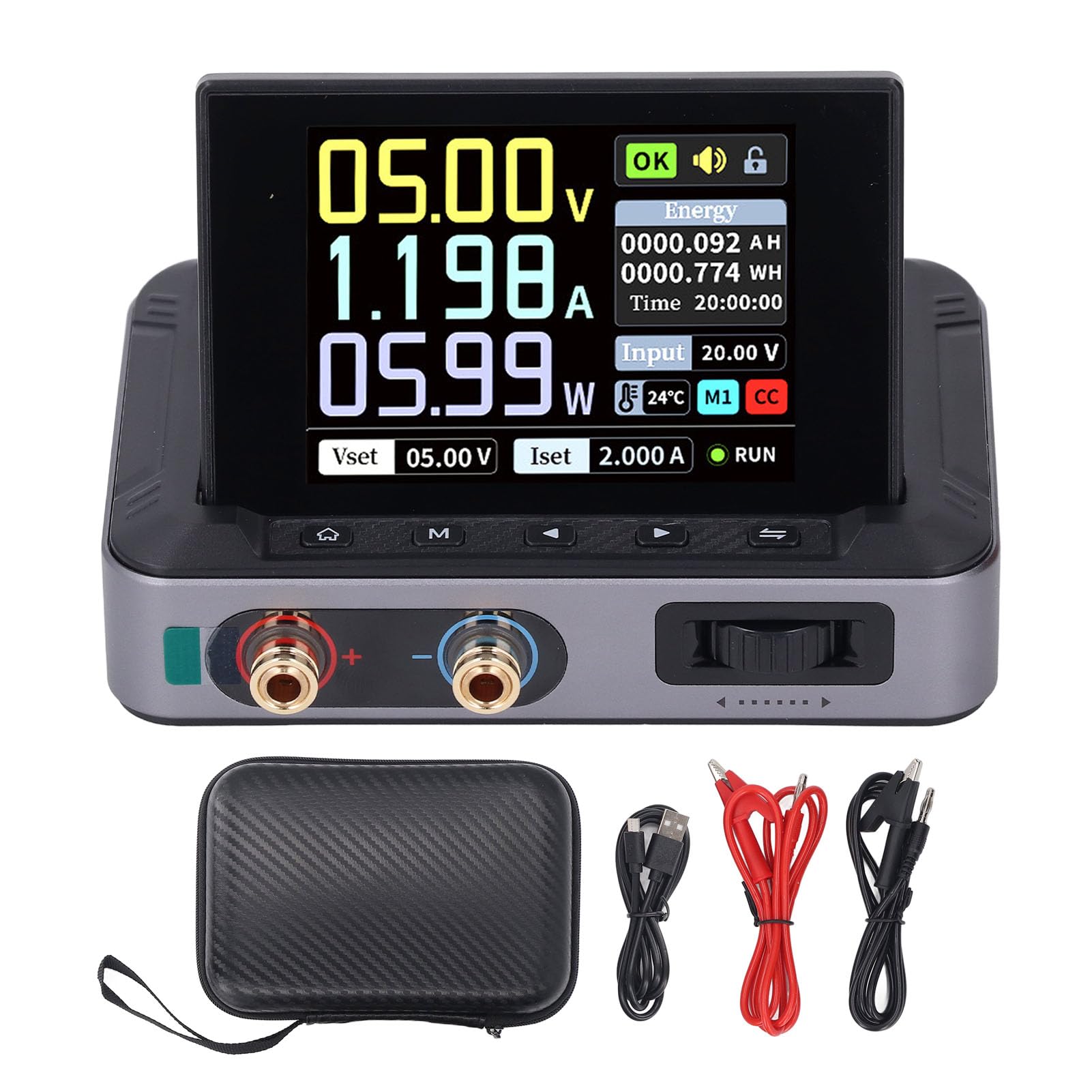 Portable DC Regulated Power Supply, 0-30V 0-5A 0-150W Output, HD Color Screen, PD and QC Support, Multiple Safety Protections, Stable Output, for Maintenance and Debugging Tasks