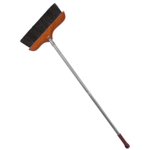 Horsetail Broom Household Cleaning Tools Brooms Flooring Industrial Broom Sweeping Brush Floor Wiper Scraper Long Handle Broom Stable Broom Stainless Steel Broom Wooden Outanaya