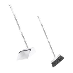 outanaya 1 set hair cleaning broom kitchen brooms indoor broom pet poop tray broom dustpan kit lobby dust pan lobby dustpan lobby broom upright sweep broom outdoor dustpan broom kit pp